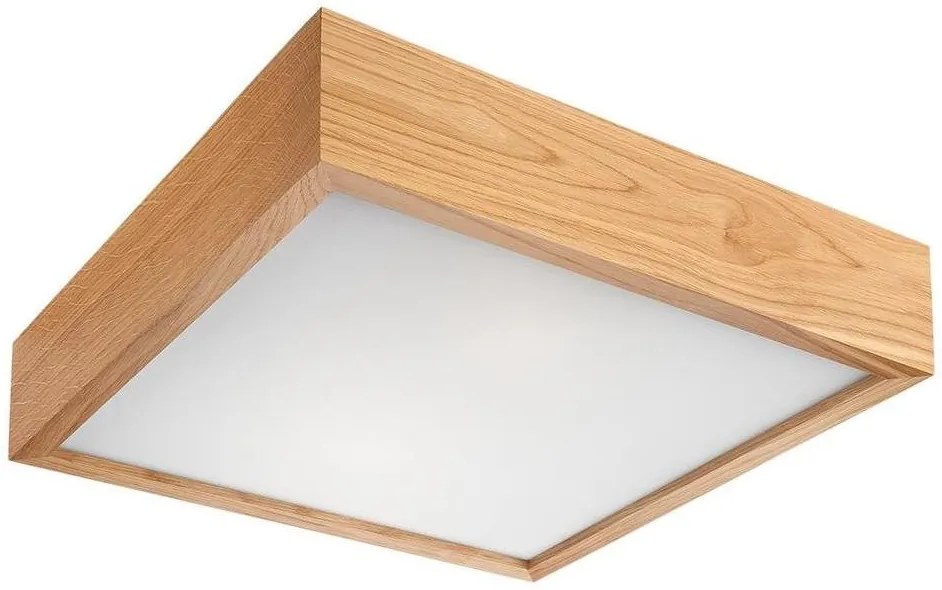 Stropní světlo stropní svítidlo oak square 1xe27/60w/230v dub 27,5 cm