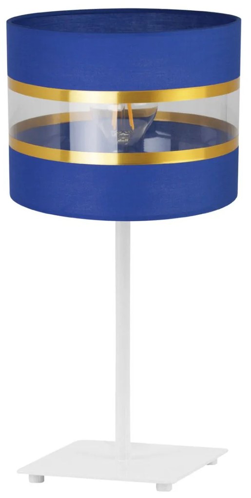 Stolní lampa ELEGANCE, 1x textilní stínítko (výběr ze 6 barev), (výběr ze 2 barev konstrukce), G, LN