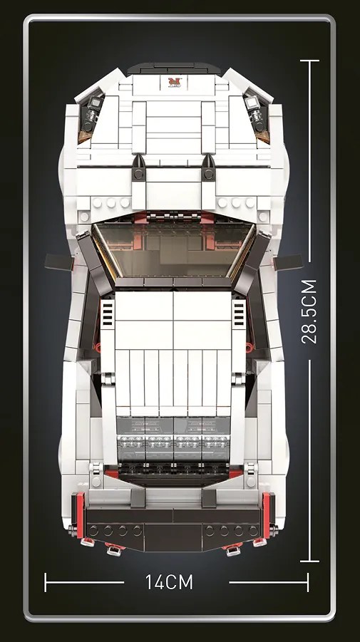 Mould King Stavebnice Autíčko 1034 dílků – Bílý