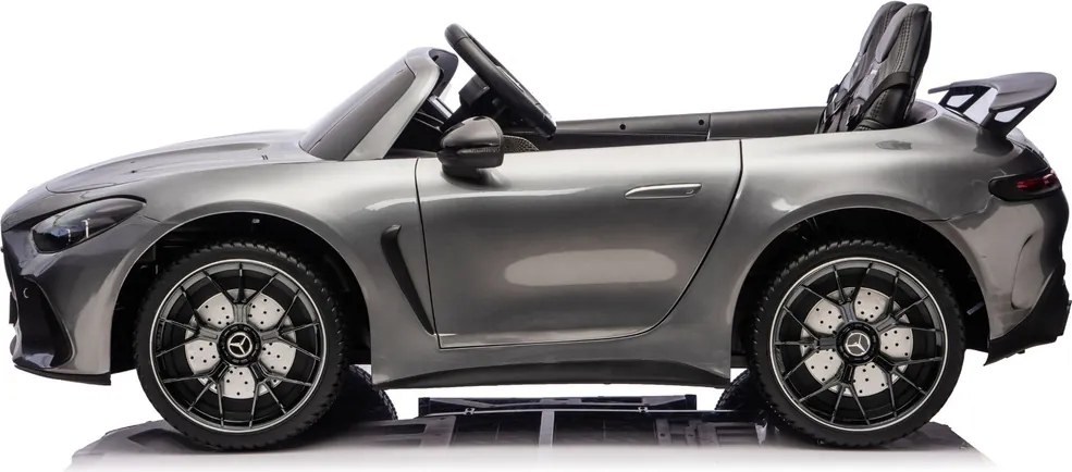 LEAN CARS Elektrické autíčko Mercedes GT63 AMG DK-GT63 24V LCD šedé lakované