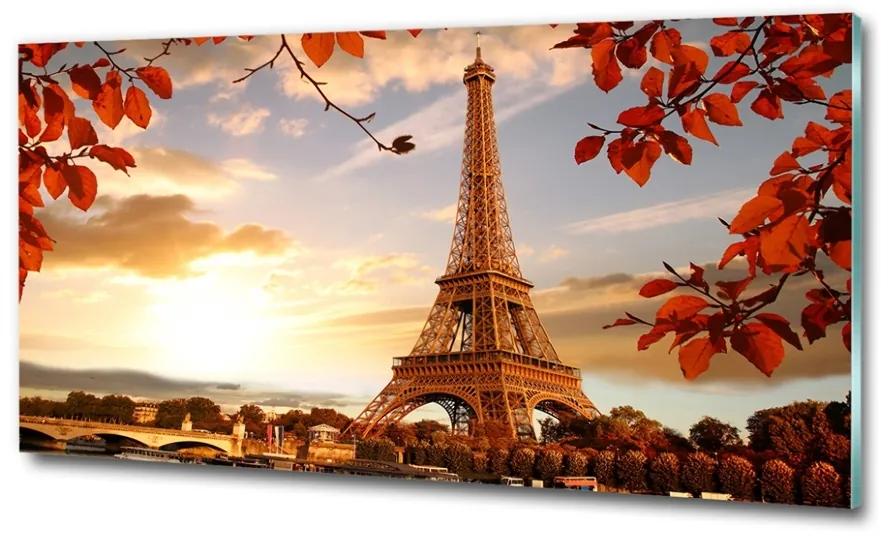 Wallmuralia Fotoobraz na skle Eiffelova věž Paříž 100x50