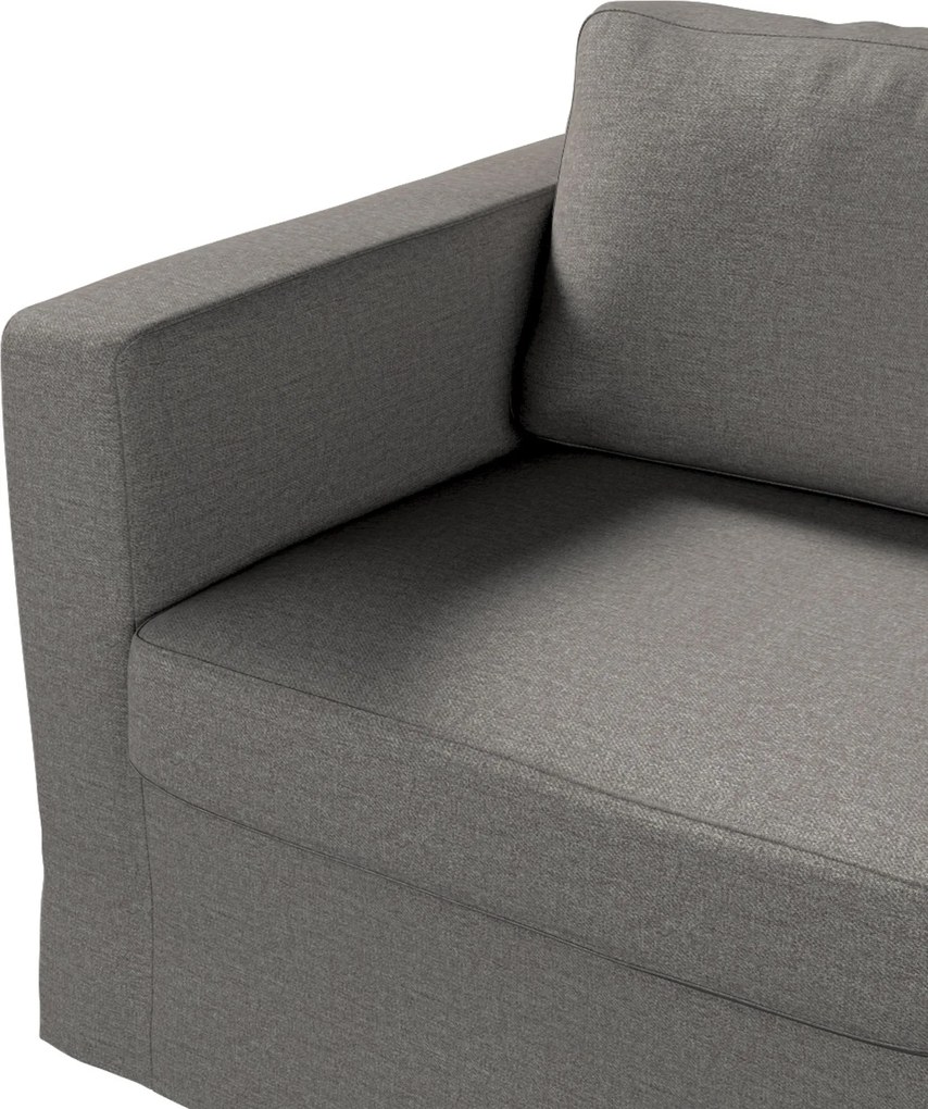 Potah na pohovku IKEA Karlstad 2-místná , nerozkládací, dlouhý barva šedá látka pletený vzor