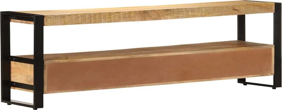 TV stolek 150 x 30 x 45 cm masivní mangovníkové dřevo 247906