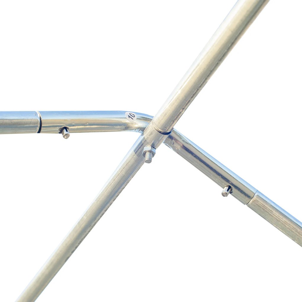 Fóliový skleník Outsunny Skleník 350x300x200 cm se sedlovou střechou ideální pro rajčata a rostliny