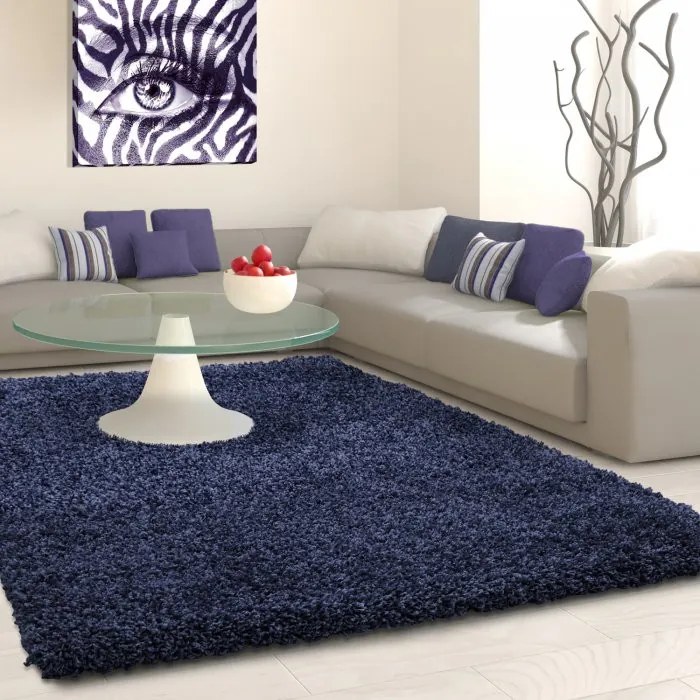 Vopi | Kusový koberec Life Shaggy 1500 navy - 80 x 150 cm