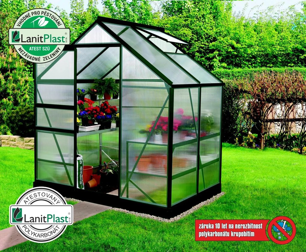 Vitavia Garden Polykarbonátový skleník VITAVIA VENUS 2500, PC 4 mm, zelený