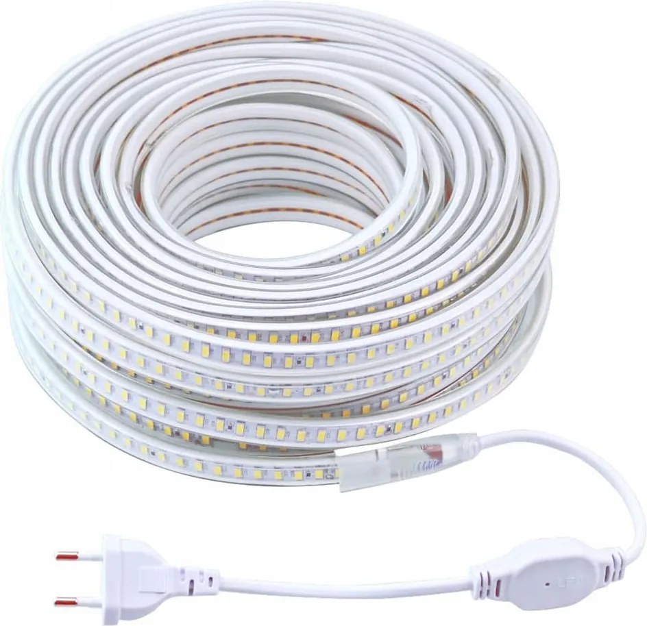 Led páska ks 20 m, 220-230 V, 4000 K, bílá, 120 diod/m, bez obalu
