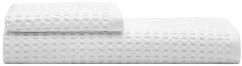 OnaDnes -20% Bílý bavlněný ručník Kave Home Zinnia 70 x 140 cm