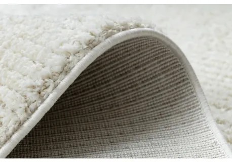 koberec SEVILLA PC00B pruhy bílá střapce, Berber, Maroko, Shaggy velikost 120x170 cm | krásné koberce cz