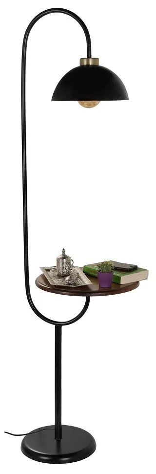 Designová stojanová lampa Eleutheria 165 cm černá