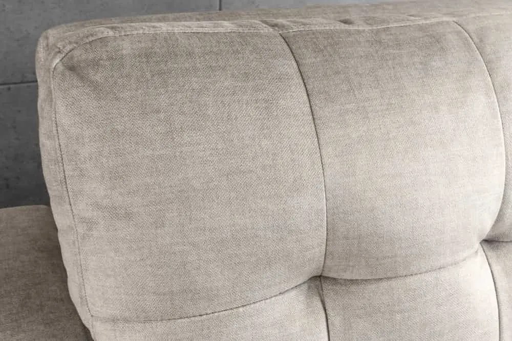 Designová rozkládací pohovka Zaragoza 142 cm béžový samet