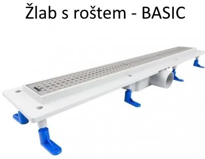 HOPA Odtokový žlab STANDARDline MEDIUM Rozměr A - 100 cm, Varianta roštu - Medium - OLPZLABST99