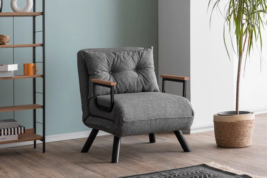 Atelier del Sofa 1-místná pohovka Sando Single - Light Grey, Světlá Šedá