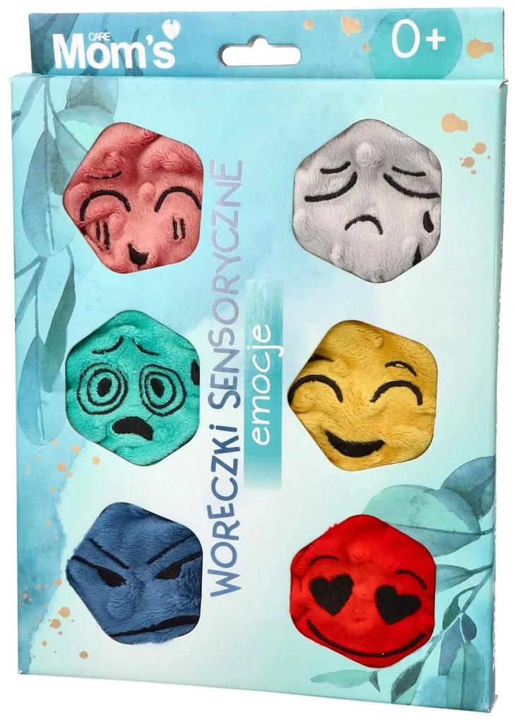 Gymnastické senzorické polštářky Hencz Toys Emotions 6 ks s výplní