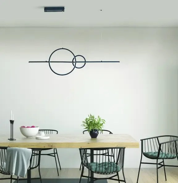 Designový lustr Sara černá