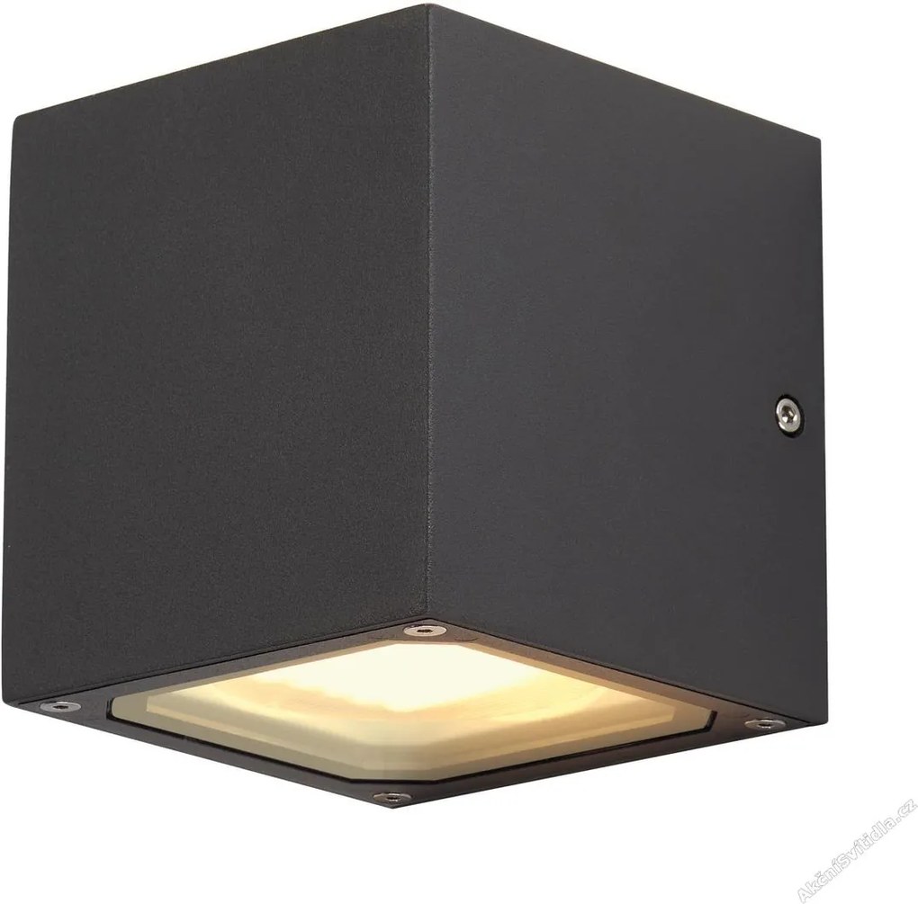 LA 232535 Venkovní svítidlo SITRA CUBE nástěnná antracit 230V GX53 2x9W IP - BIG WHITE