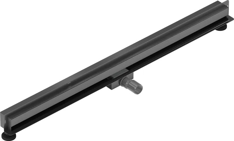Mexen Flat Wall, sprchový žlab na zeď 2v1, 120 cm, broušený grafit, 1E30120