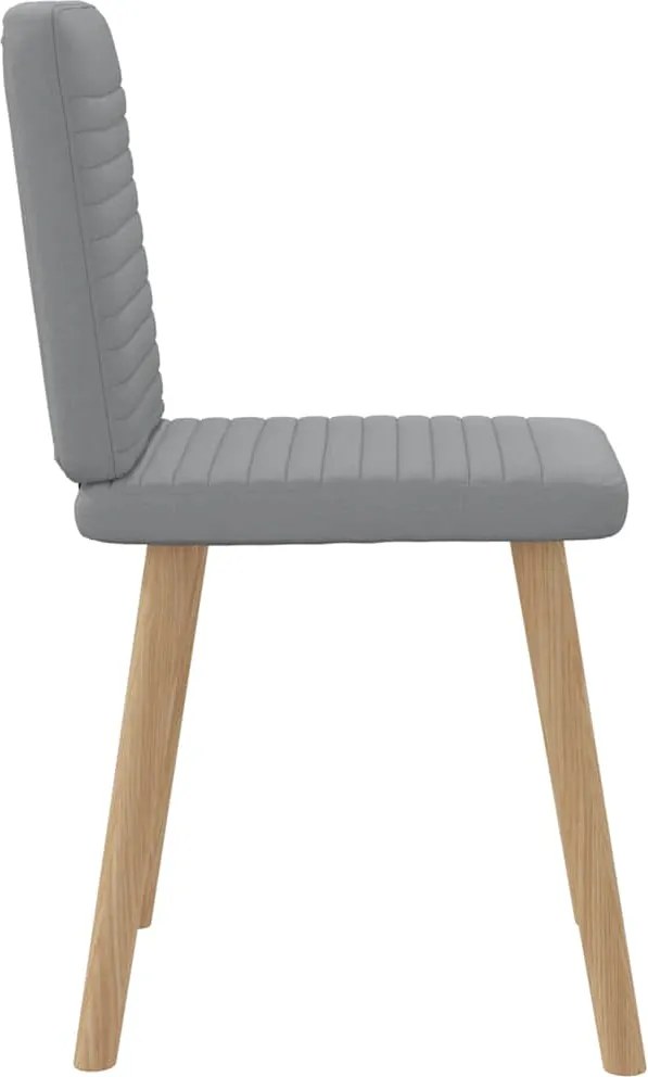 Jídelní židle 6 ks světle šedé textil 3315514