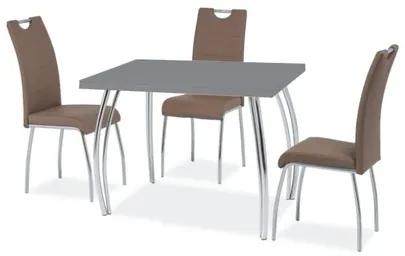 Stůl SK-2 dub šedá/chrom 102x64 cm