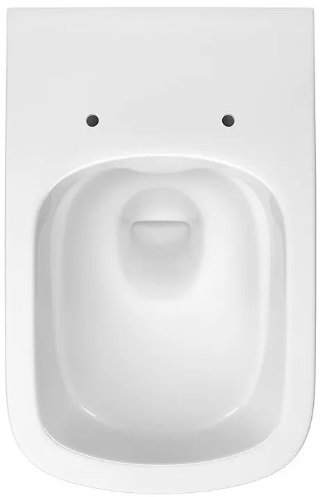 Cersanit Virgo - závěsná wc mísa CleanOn s pomalu padajícím sedátkem, bílá, S701-427