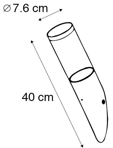 Moderní venkovní nástěnné svítidlo tmavě šedé IP44 se senzorem soumraku - Rox