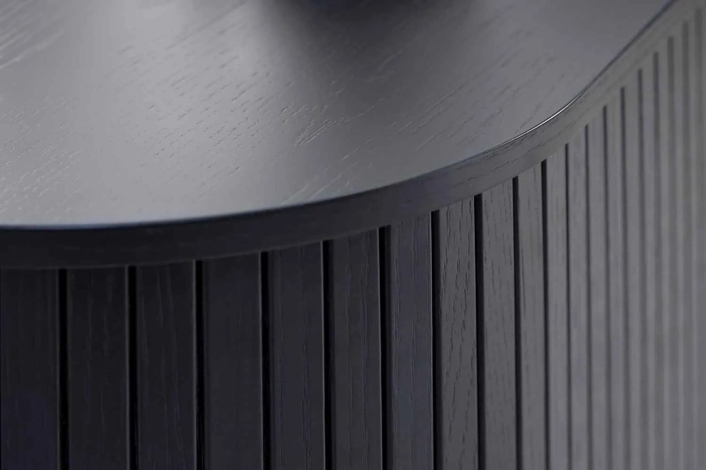 Designová skříňka Vasiliy 118 cm černý dub