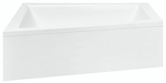 Besco Akrylátová asymetrická vana Intima 150x85 (160x90) Barva: Bílá, Rozměry (cm): 150x85, Orientace: Levá