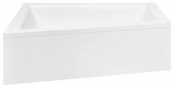 Besco Akrylátová asymetrická vana Intima 150x85 (160x90) Barva: Bílá, Rozměry (cm): 160x90, Orientace: Levá