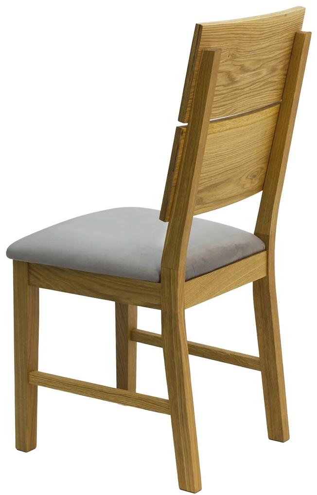 Bradop Židle KARLA dubová čalouněná Z55 | Látka: 161 - Diosa-161