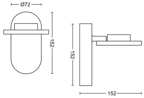 Philips 50441/11/P0 - LED Stmívatelné bodové svítidlo GLISSETTE LED/4,5W/230V