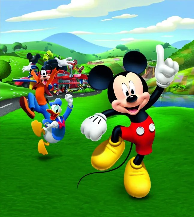 Fototapeta 2-dílná pro děti Mickey Mouse FTDxl1949, velikost 180 x 202 cm
