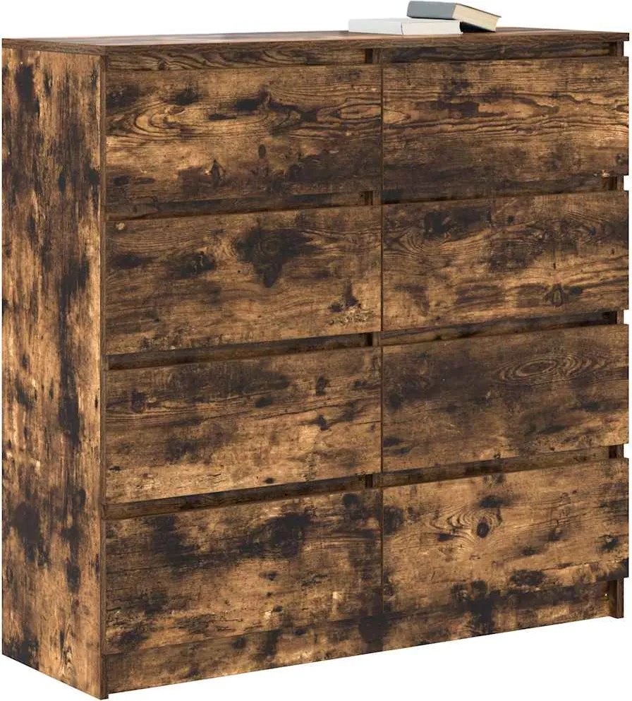 Příborník kouřový dub 100x35x99 cm kompozitní dřevo 3328493