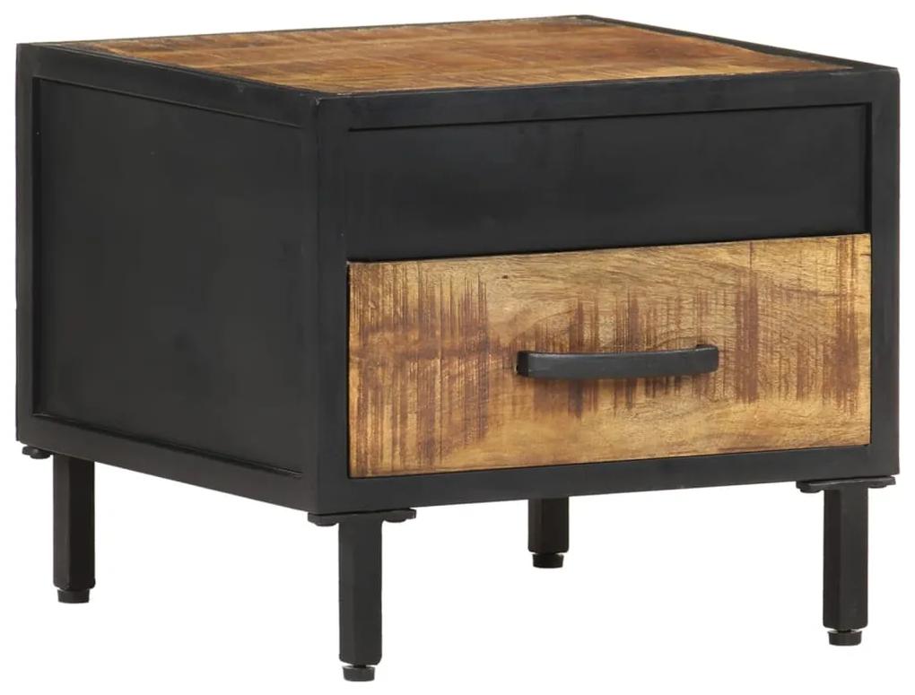vidaXL Noční stolek 40 x 40 x 35 cm hrubé mangovníkové dřevo