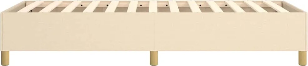 Rám postele s boxspringem krémově 90x190 cm textil 3120926
