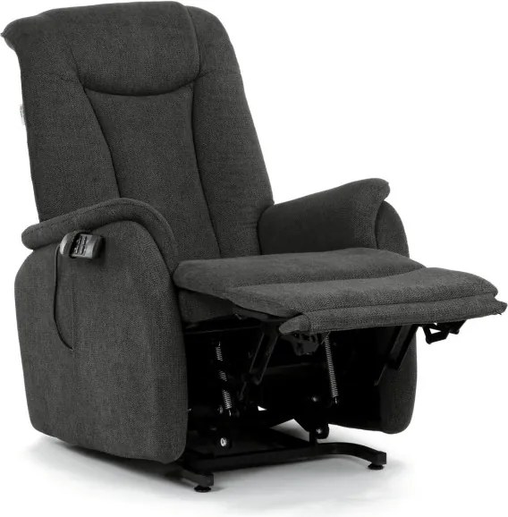 Polohovací křeslo šedé, elektrické TV-L8963 GREY2