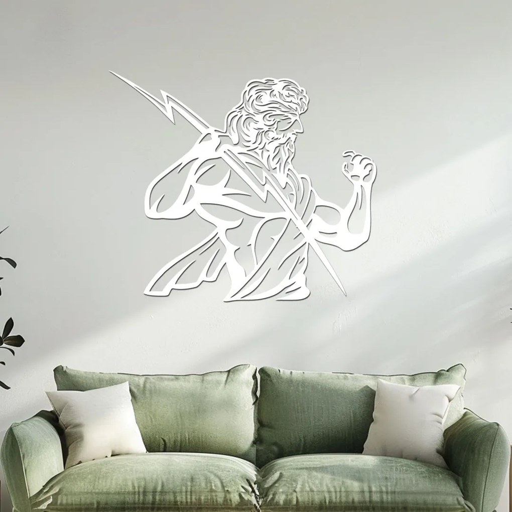 dřevo života Dřevěná dekorace ZEUS Rozměry (cm): 40x35, Zvolte barvu dekoru: Bílá