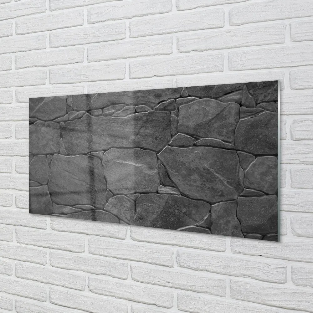 Obraz na skle Kamenná zeď wall 125x50 cm