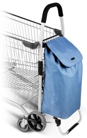 Tescoma Nákupní taška na kolečkách SHOP!, modrá