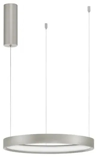 LED lustr Perrine 40 stříbrná