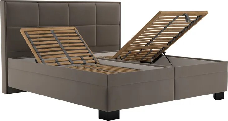Postel ELA taupe 180x200cm, matrace IVANA plus