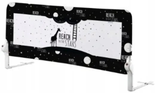 Mantinel do postýlky ikonka bezpečnostní zábrana k posteli 150 cm černá