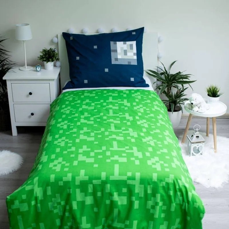 JERRY FABRICS Povlečení Minecraft Sssleep Tight Bavlna, 140/200, 70/90 cm