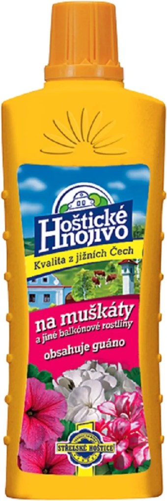 Hoštické hnojivo na muškáty a jiné balkonové rostliny 500 ml