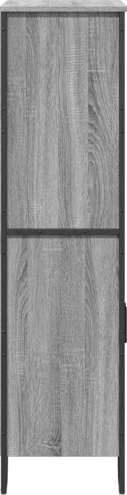Highboard šedý sonoma 79,5 x 35,5 x 137,5 cm kompozitní dřevo 3295310