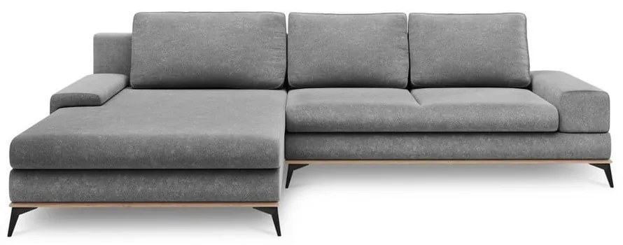 Šedá rozkládací rohová pohovka Windsor &amp; Co Sofas Planet, levý roh
