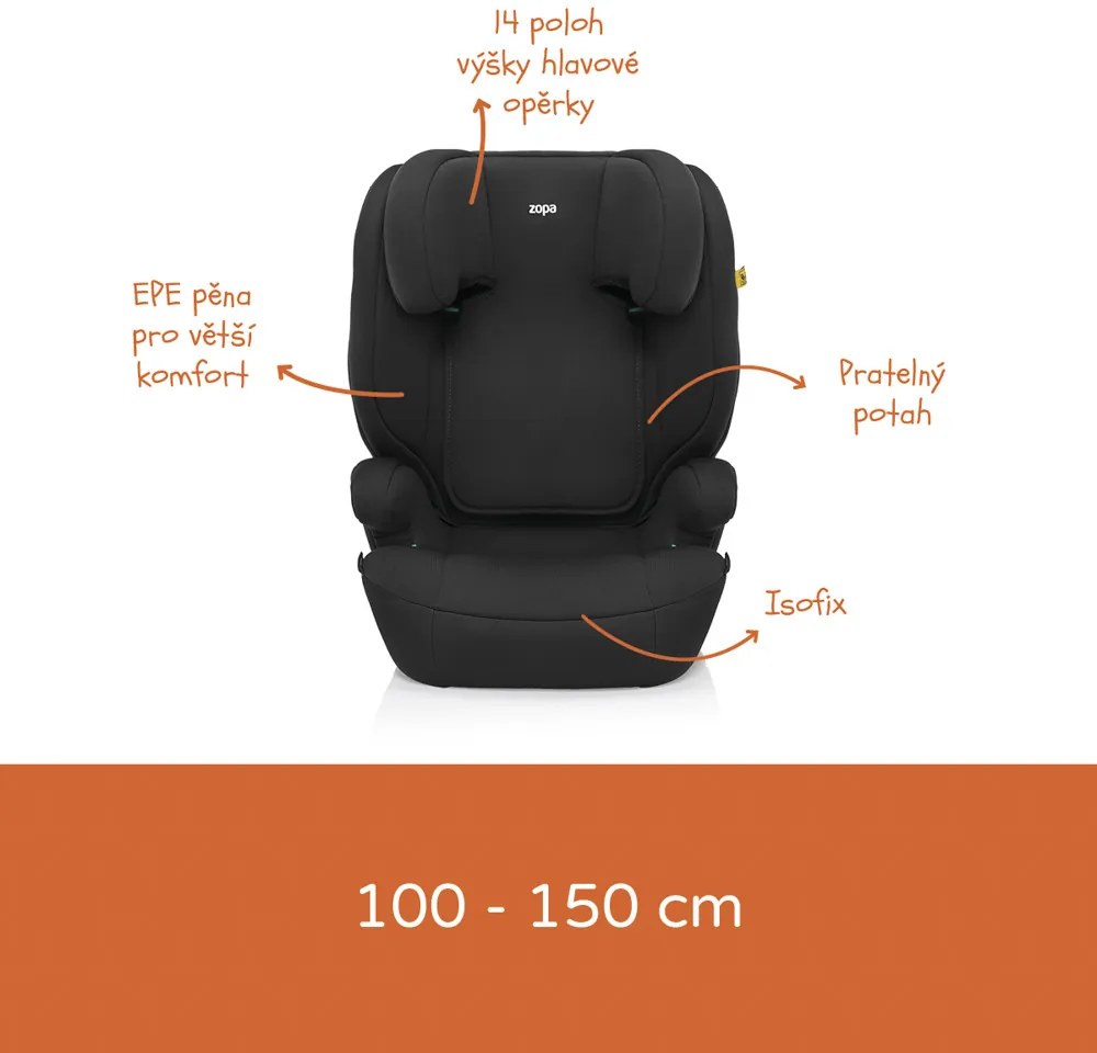 Zopa Autosedačka Beta i-Size isofix Black