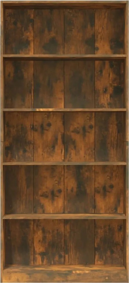 vidaXL 5patrová knihovna 80 x 24 x 175 cm kompozitní dřevo [815393] Barva: hnědý dub