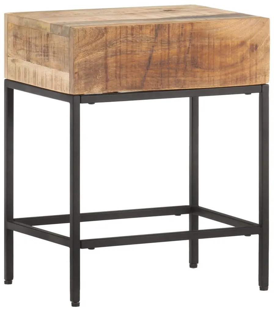 Odkládací stolek 40x30x50 cm masivní hrubé mangovníkové dřevo,  320938 HangarStore.cz