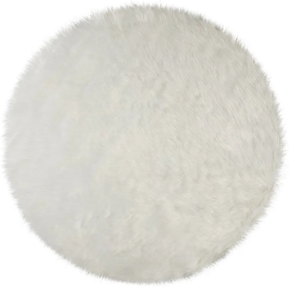 Flair Rugs koberce Kusový koberec Faux Fur Sheepskin Ivory kruh - 120x120 (průměr) kruh cm