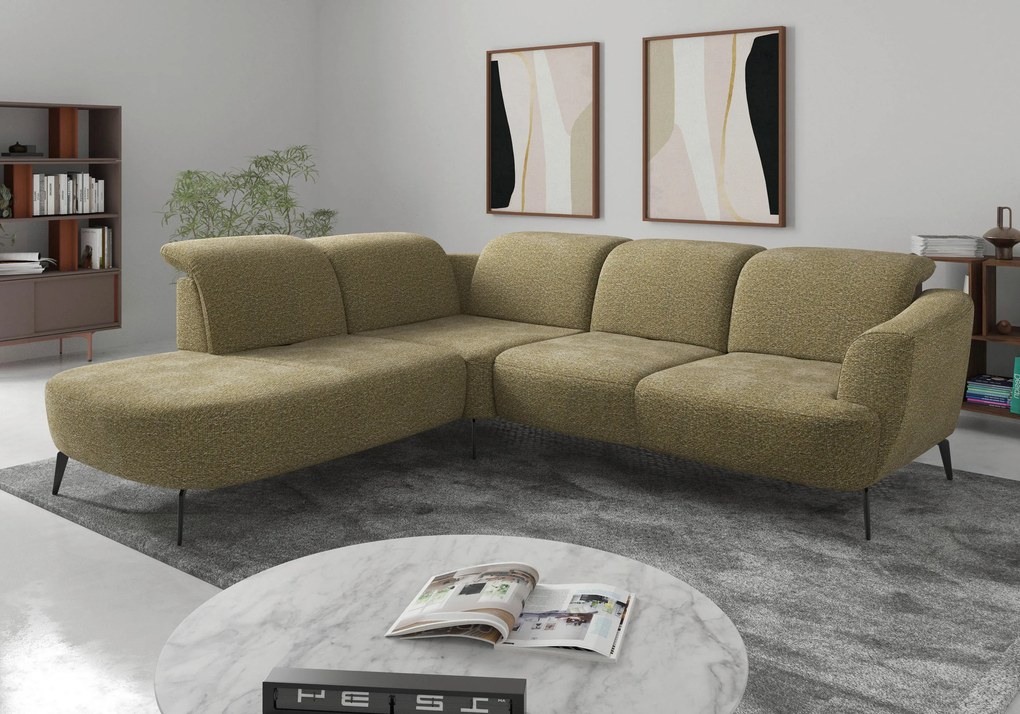 XXXLutz ROHOVÁ SEDAČKA, textil, olivově zelená Sit & More - Sedací soupravy - 00014401853B